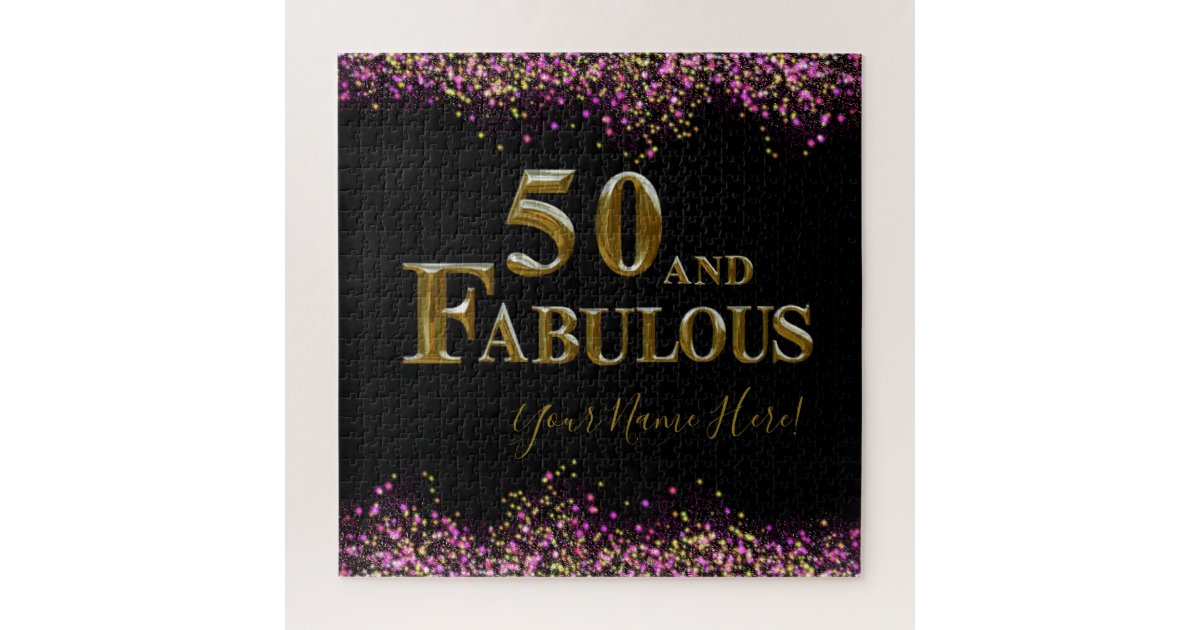 50th Birthday Jigsaw Puzzle | Zazzle