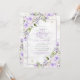 50th Birthday Lilac Lavender Watercolor Marble Invitation | Zazzle