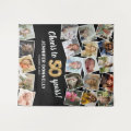 50th Birthday Multi Photo Backdrop | Zazzle