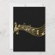 50th Birthday Music Notes Gold Elegant Modern Invitation | Zazzle