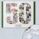 50th Birthday Number 50 Photo Collage 17 Picture Jigsaw Puzzle | Zazzle