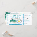 50th Birthday Party Boarding Pass Invitation | Zazzle