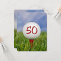 50th Birthday Party Golf theme Invitation | Zazzle