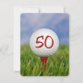 50th Birthday Party Golf theme Invitation | Zazzle