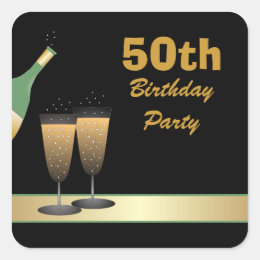 50th Birthday Stickers | Zazzle