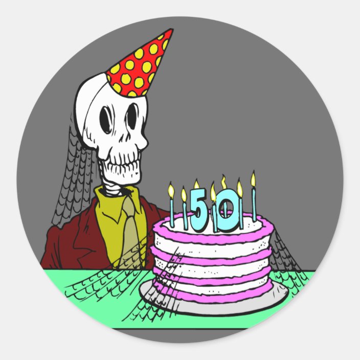 50th Birthday Sticker | Zazzle.com