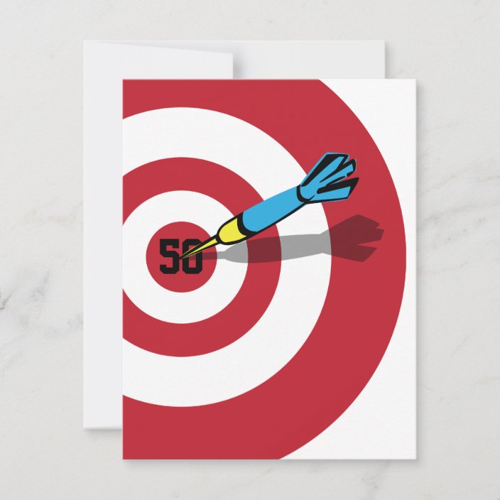 50th Birthday - Target Bullseye Invitation | Zazzle.com