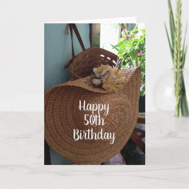 **50th BIRTHDAY** WISHES TO A BEAUTIFUL WOAMN Card | Zazzle