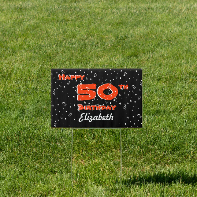 50th Birthday Yard Signs | Zazzle