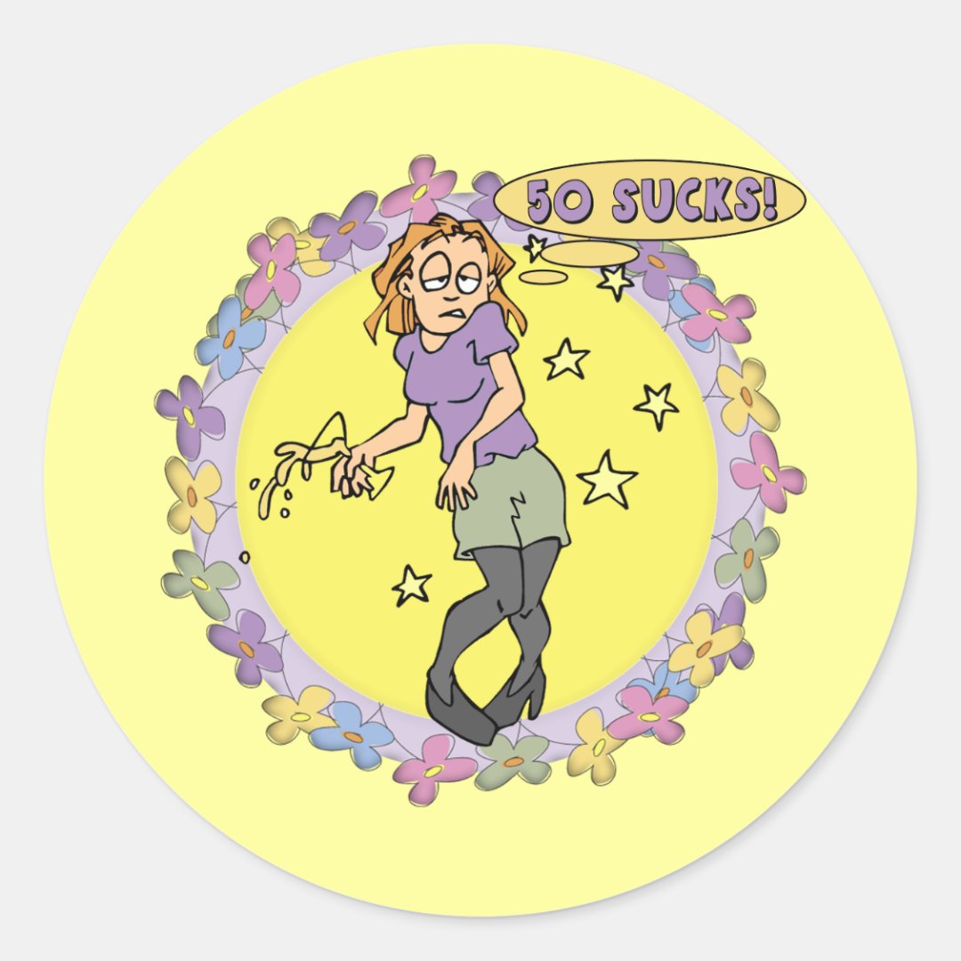 50th Birthdays Suck Sticker | Zazzle