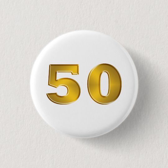 50th Golden Anniversary Buttons | Zazzle.com