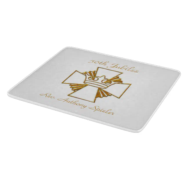 50th Golden Jubilee Priest Ordination Anniversary Cutting Board | Zazzle