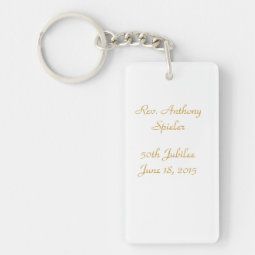 50th Golden Jubilee Priest Ordination Anniversary Keychain | Zazzle