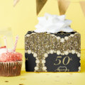 50th Golden Wedding Anniversary | DIY Text Wrapping Paper | Zazzle