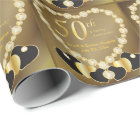 50th Golden Wedding Anniversary | DIY Text Wrapping Paper | Zazzle