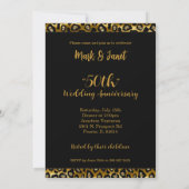 50th Golden Wedding Anniversary | Leopard Invitation | Zazzle