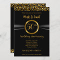 50th Golden Wedding Anniversary | Leopard Invitation | Zazzle