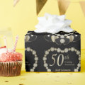 50th Golden Wedding Anniversary Wrapping Paper | Zazzle