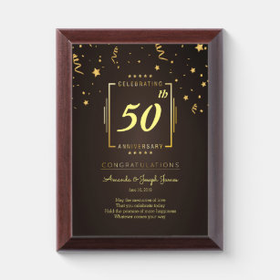 50th Wedding Anniversary Awards & Certificates | Zazzle