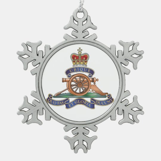 50th Missile Regiment Royal Artillery Christmas Snowflake Pewter ...
