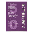 Birthday party invitation 49 years old | Zazzle.com