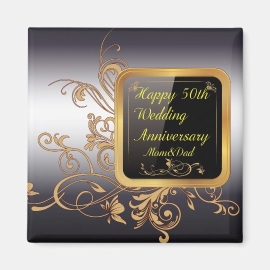 50th Wedding Anniversary Magnet | Zazzle.com
