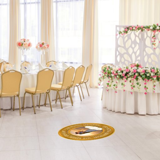 50th Wedding Anniversary Photo Floor Decals | Zazzle