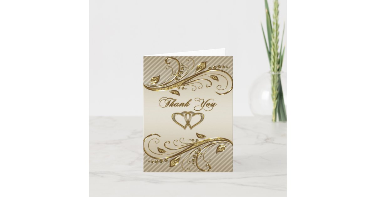 50th-wedding-anniversary-thank-you-note-card-zazzle
