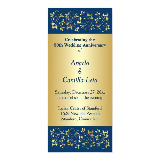 50th Wedding Anniversary Vow Renewal Program | Zazzle