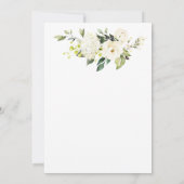 50th Wedding Anniversary White Roses Foliage Invitation | Zazzle