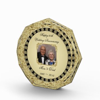 50th Wedding Photo Anniversary Award | Zazzle