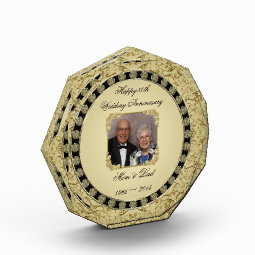 50th Wedding Photo Anniversary Award | Zazzle