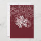 50th Winter Birthday Party Red Snowflakes Invitation | Zazzle