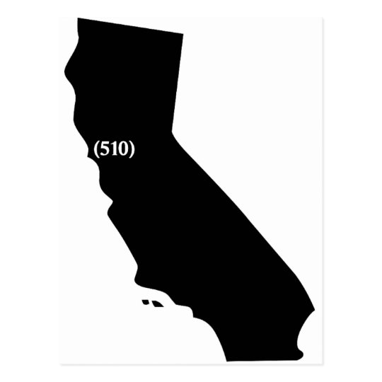 510 Area Code, California, Bay Area Postcard | Zazzle.com