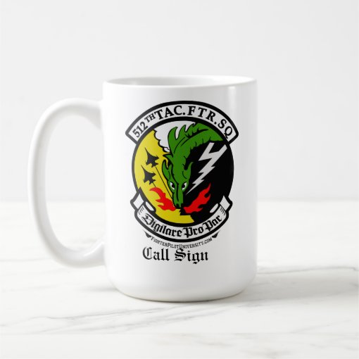 512th TFS Custom Coffee Mug w/call sign | Zazzle