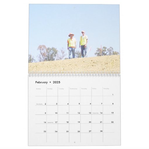 5130 Excavator/Dump truck, Heavy Equipment Calendar | Zazzle