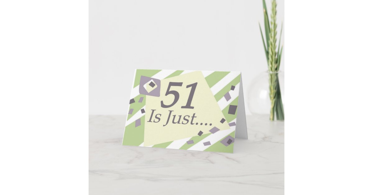 51st Birthday Card | Zazzle