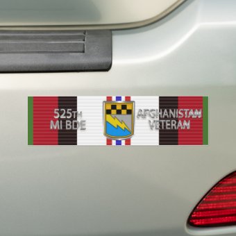 525 Military Intelligence Brigade Afghanistan Bumper Sticker | Zazzle