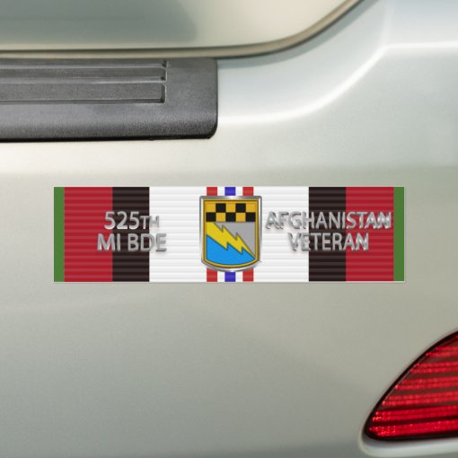 525 Military Intelligence Brigade Afghanistan Bumper Sticker | Zazzle