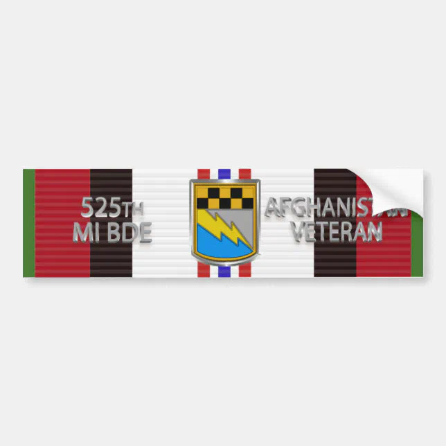 525 Military Intelligence Brigade Afghanistan Bumper Sticker | Zazzle