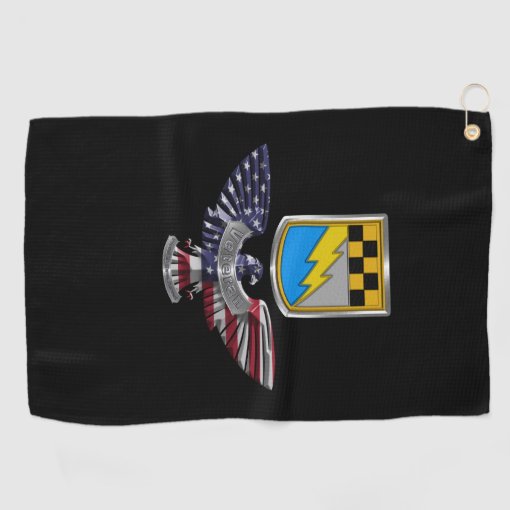 525 Military Intelligence Brigade Eagle Golf Towel | Zazzle