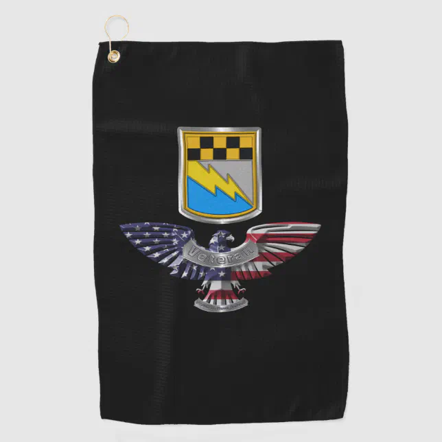 525 Military Intelligence Brigade Eagle Golf Towel | Zazzle