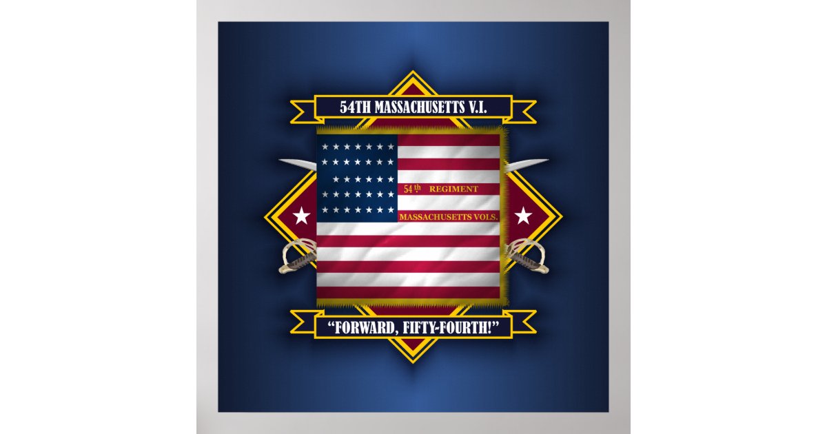 54th Massachusetts V.I. Poster | Zazzle