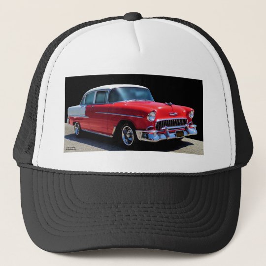 '55 CHEVY BEL AIR TRUCKER HAT | Zazzle.com