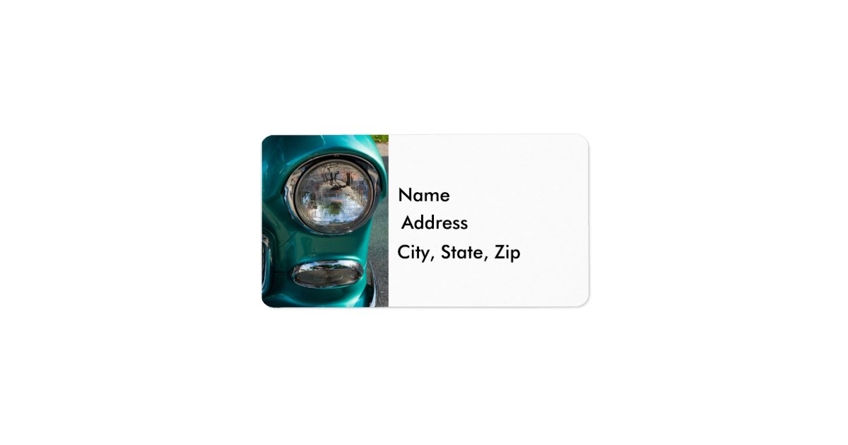 55 Chevy Headlight Label | Zazzle