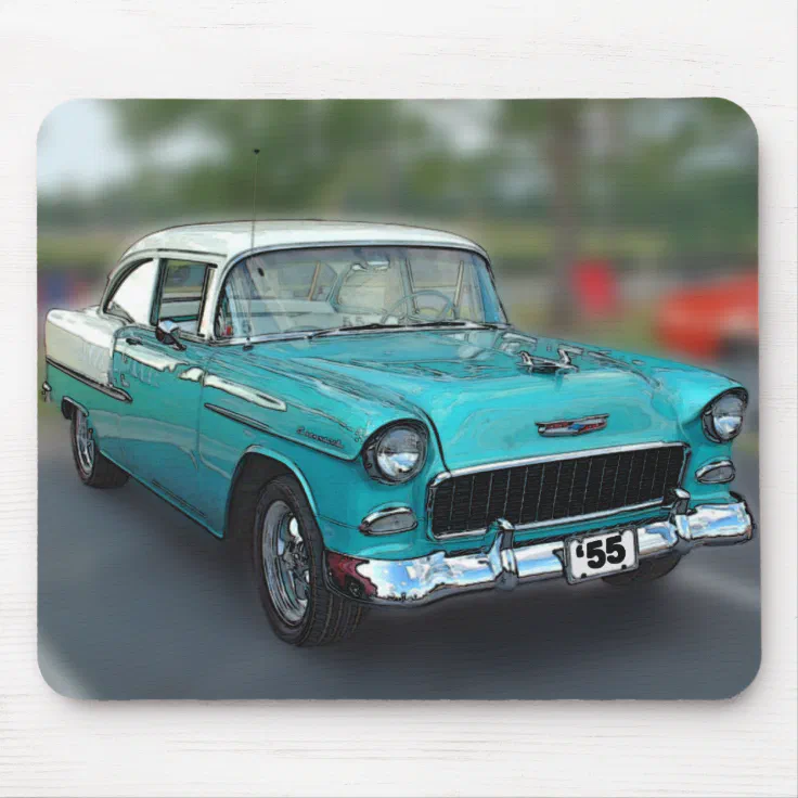 55 CHEVY MOUSE PAD | Zazzle