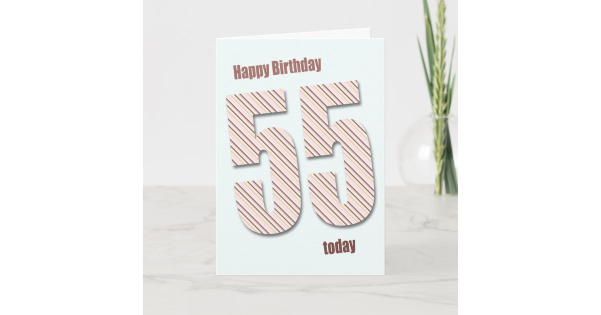 55th birthday card | Zazzle