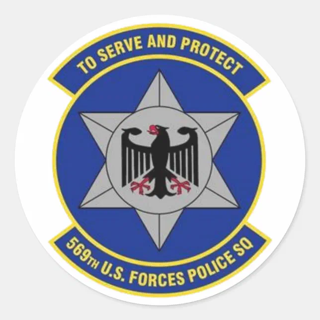 569th USFPS Decal Classic Round Sticker | Zazzle