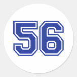 Number 56 Football Sticker | Zazzle