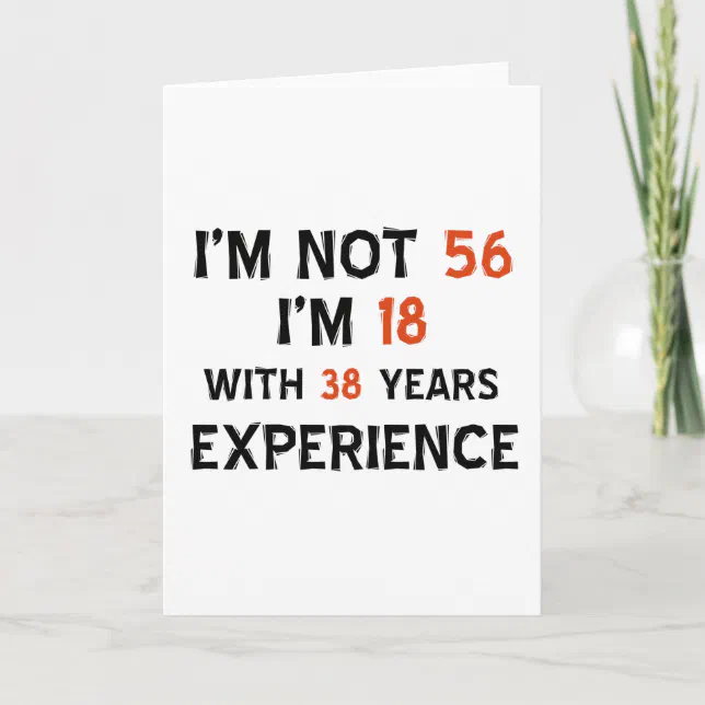 56th birthday designs card | Zazzle